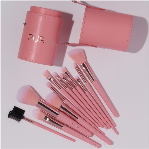 Pur | Makeup | Pr 2piece Crueltyfree Brush Set W Holder | Poshmark